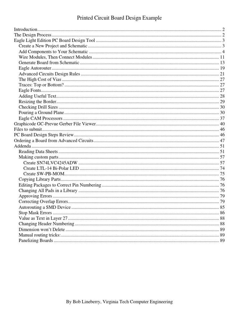 PC Board Design Example v2 | Download Free PDF | Printed Circuit Board ...