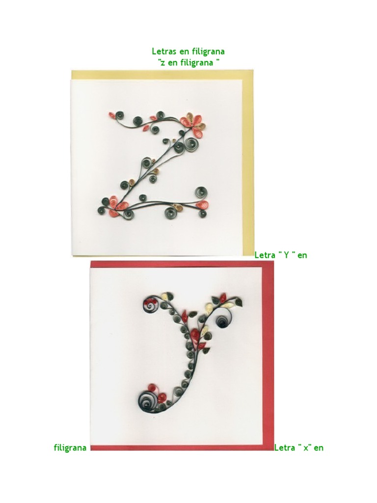 Letras en Filigrana | PDF