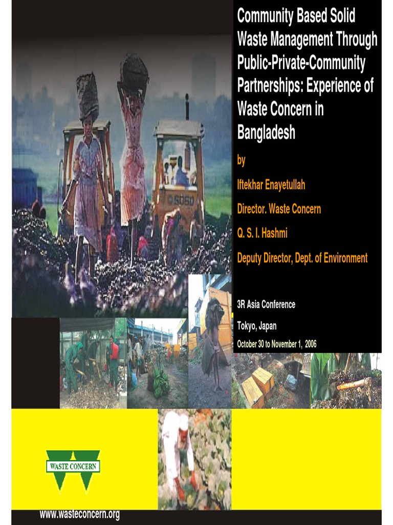 Community Based Solid Waste MGMT Through PPP in Bangladesh | PDF ...