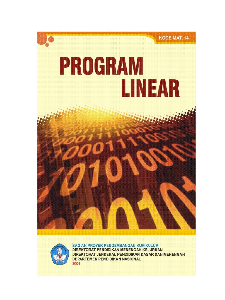 Program Linear | PDF