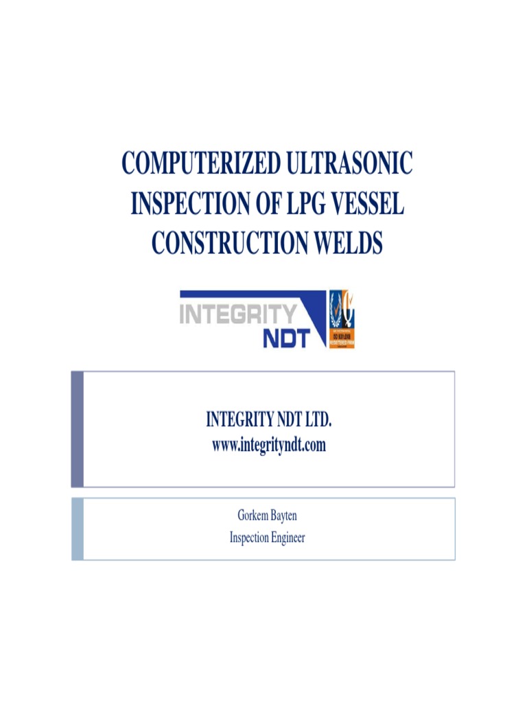 Tank TOFD-Presentation PDF | PDF | Nondestructive Testing | Welding