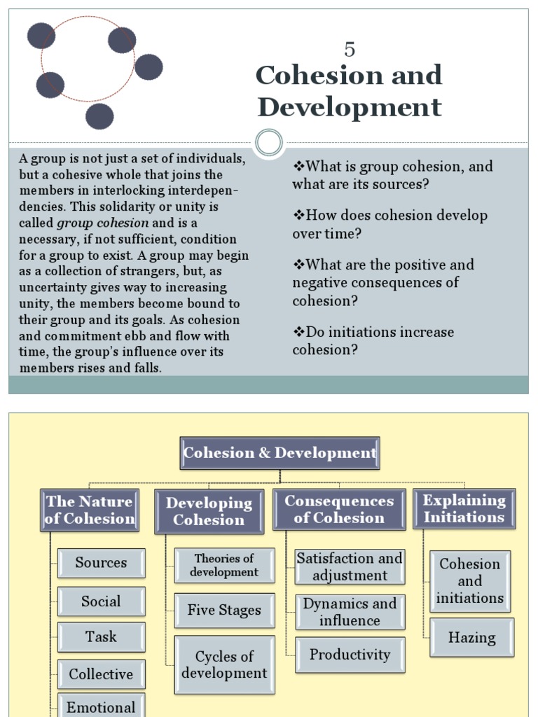 5 Cohesion and Development 2013 | Group Cohesiveness | Emotions