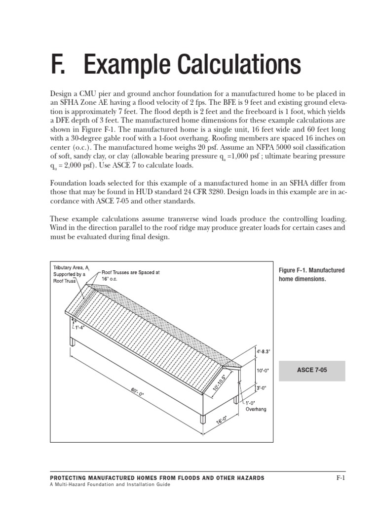 Wind Example Claculations FEMA Excerpt | PDF | Pressure | Wound