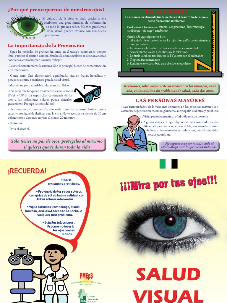 Folleto Salud Visual Red PDF | PDF | Visión | Enfermedades y trastornos