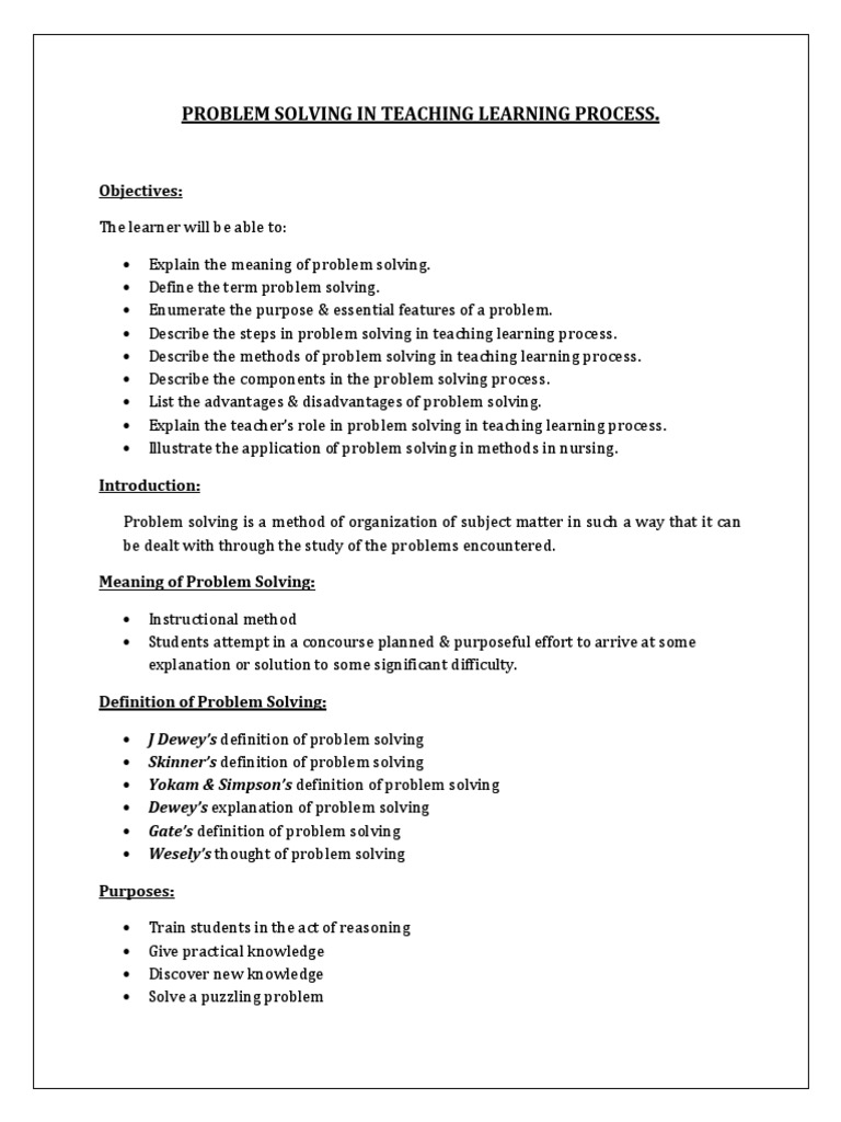 Problem Solving | John Dewey | Inductive Reasoning