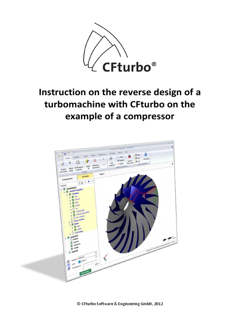 CF Turbo Example | PDF | Turbomachinery | Blade