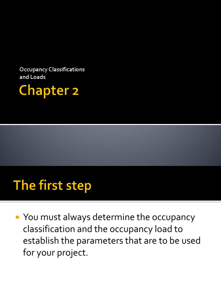 Occupancy Classifications and Loads | PDF | Business
