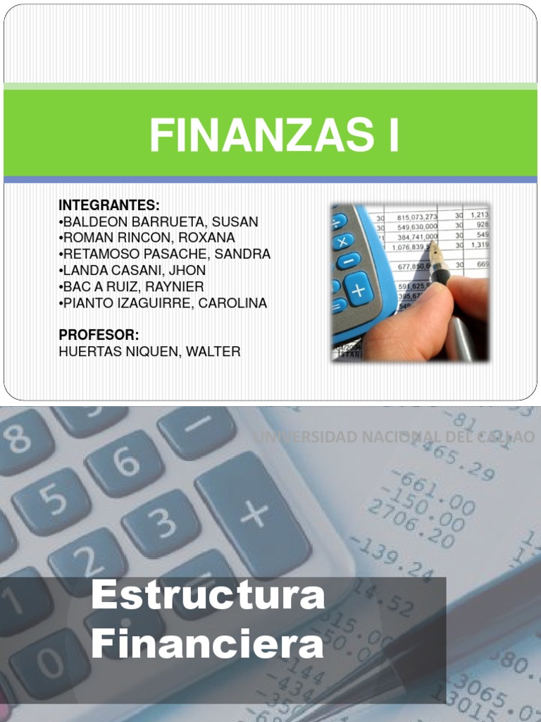 Estructura Financiera | PDF | Capital de trabajo | Capital (economía)