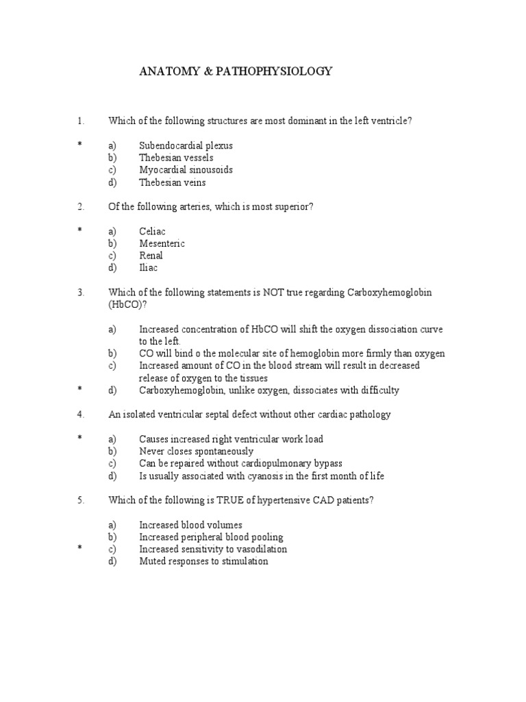 Anatomy & Pathophysiology001 | PDF | Heart Valve | Heart
