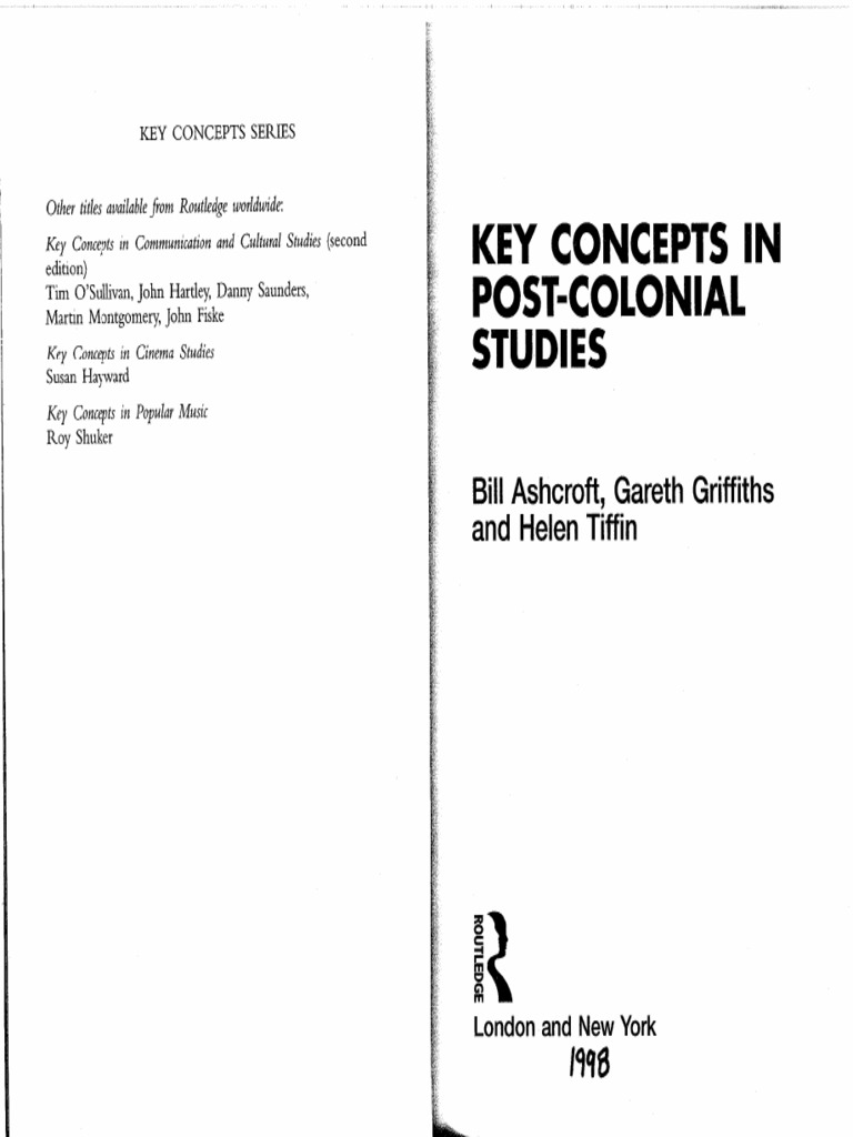 Key Concepts in Post-Colonial Studies | PDF