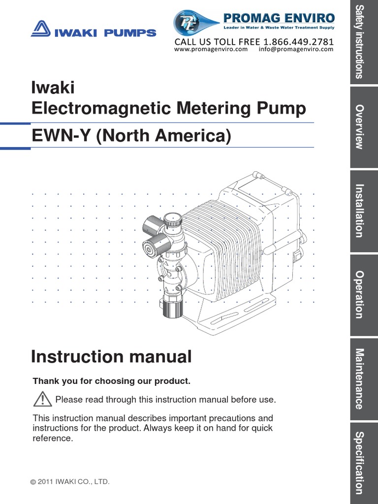 Walchem Pump EWN-Y Series Manual | PDF | Flow Measurement | Feedback