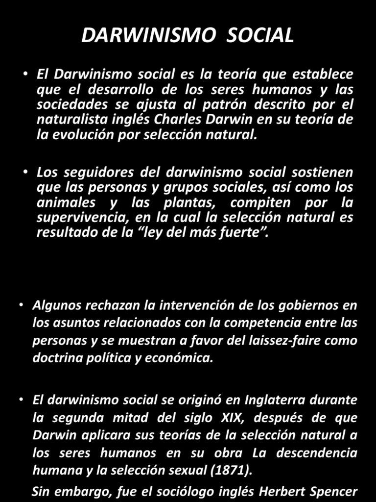 Darwinismo Social 2 | darvinismo | Antropología