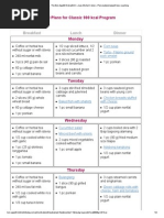 Cohen's Diet Plan | PDF