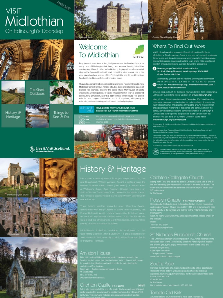 Midlothian: Visit | PDF | Edinburgh | Leisure
