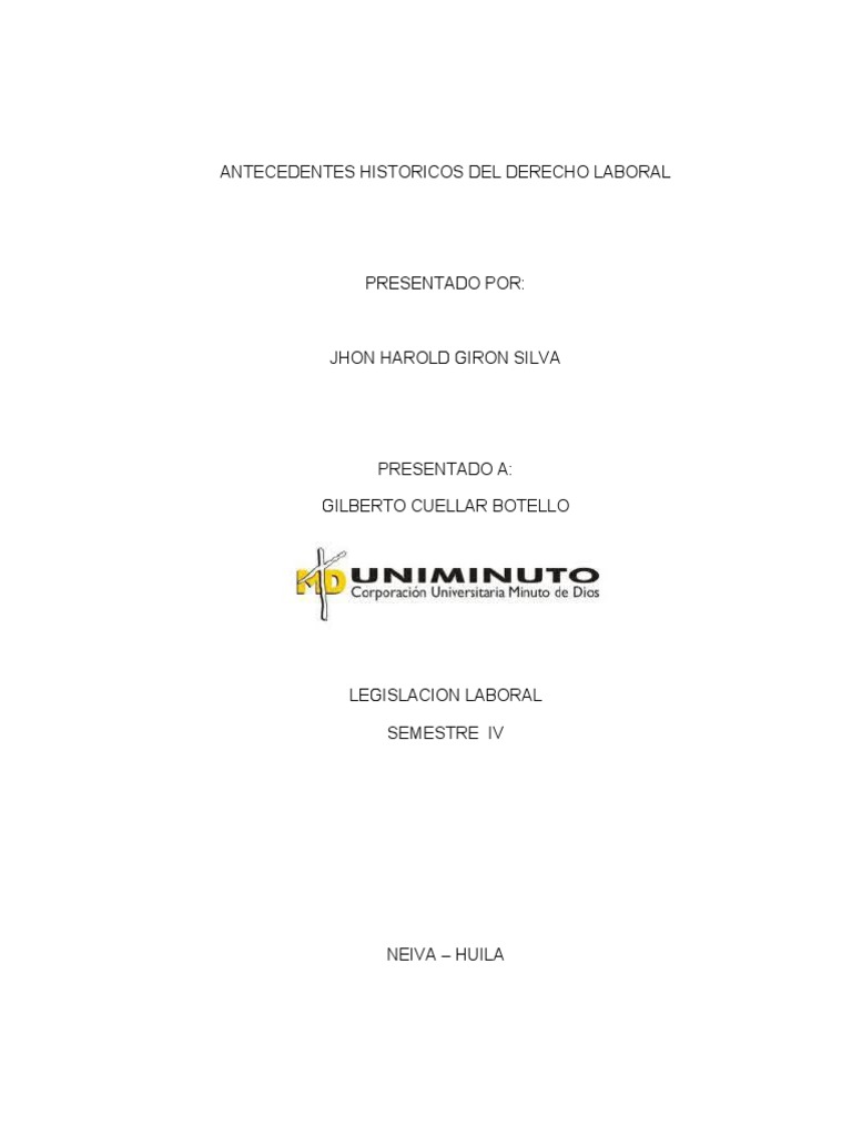 Derecho Laboral | PDF | Feudalismo | Derecho laboral