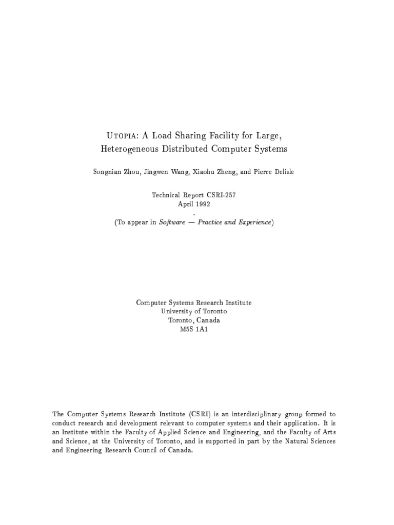 Load Sharing Distributed Computer System | PDF | Computer Cluster ... Load Sharing Distributed Computer System | PDF | Computer Cluster ...
