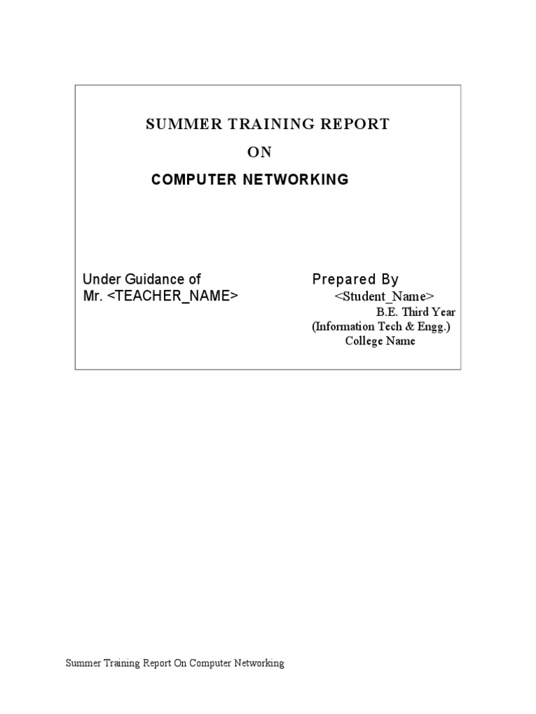 Networking Project Report | PDF | Firewall (Computing) | Network Switch