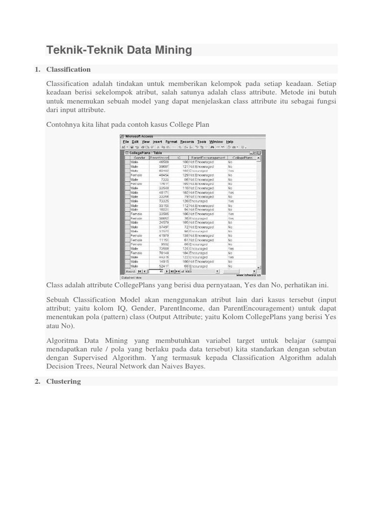 Teknik & Metode Data Mining | PDF
