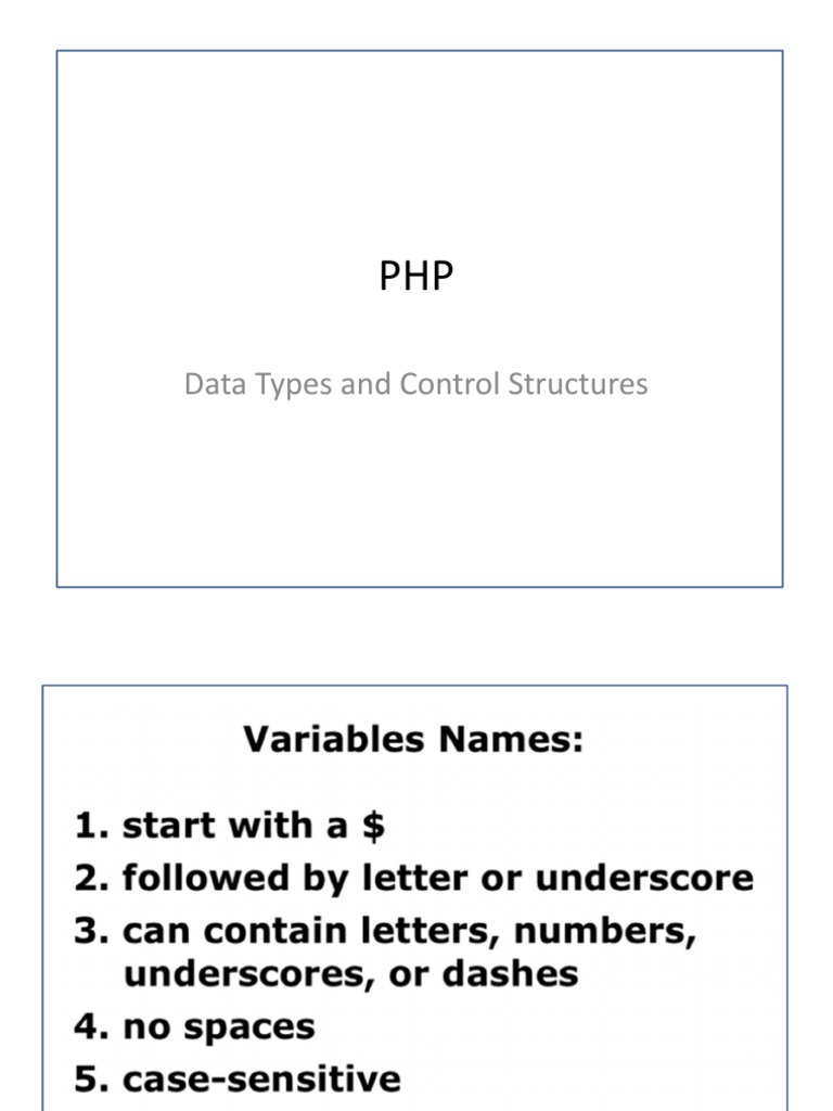 Data Types and Control Structure | PDF