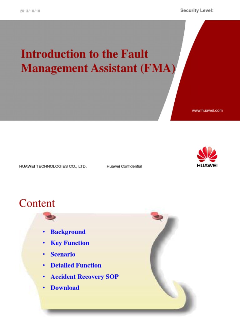 Introduction To The Fault Management Assistant (FMA) | PDF | Digital ...