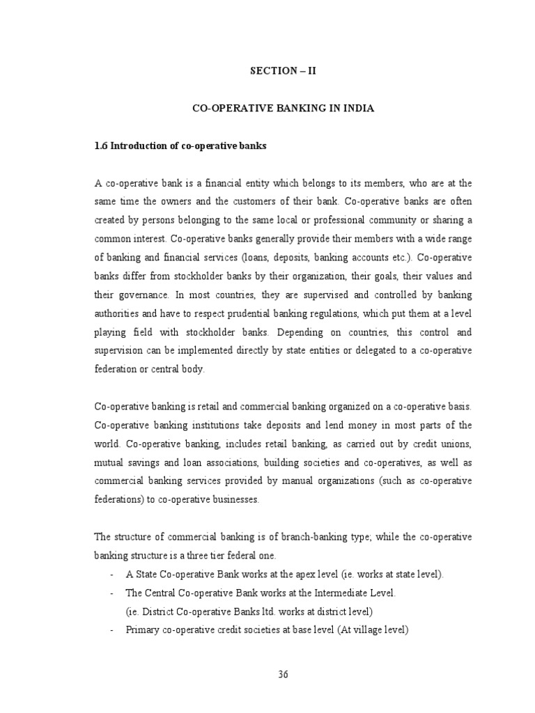Co Op Banking | PDF
