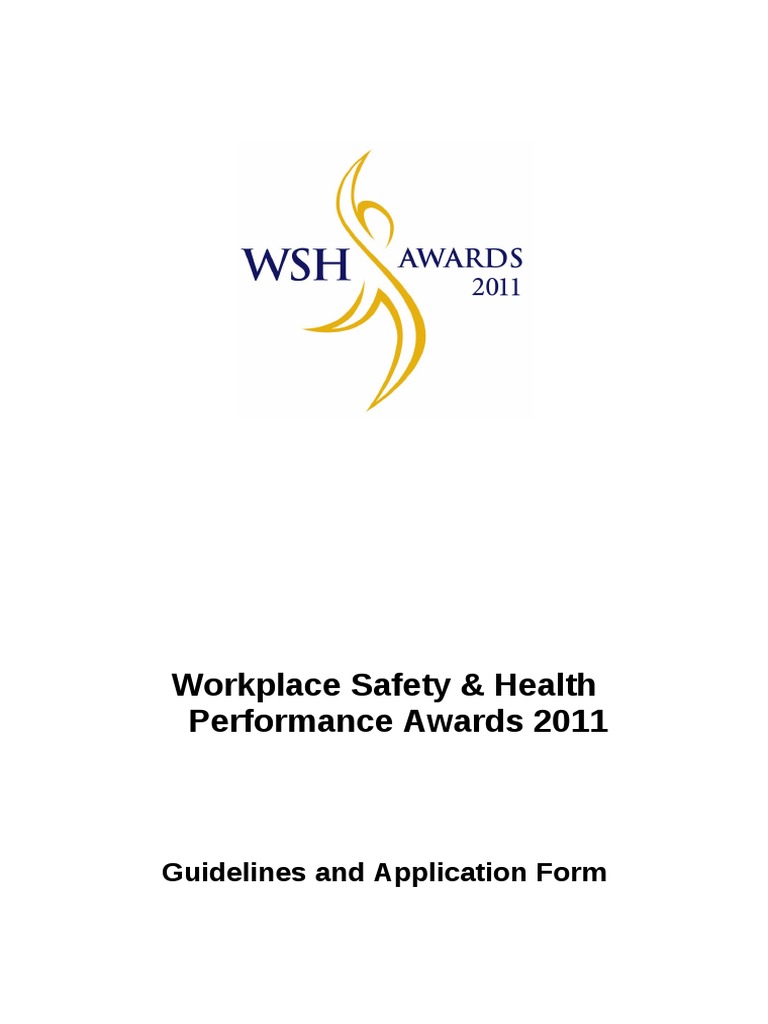 WSH Performance Awards 2011 Application Form - v2 | PDF | Audit ...