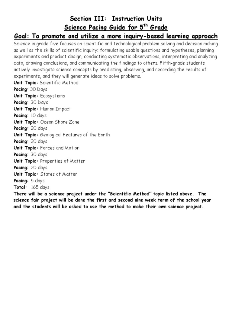 Sciencepacingguide | PDF | Art