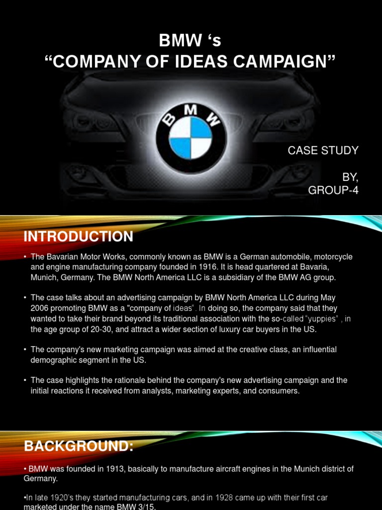 BMW-CASE STUDY | Bmw | Brand