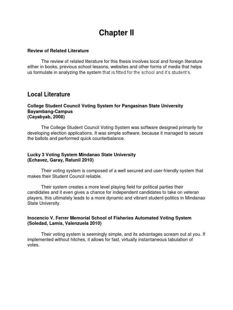 Chapter 2 | PDF | Electronic Voting | Voting System