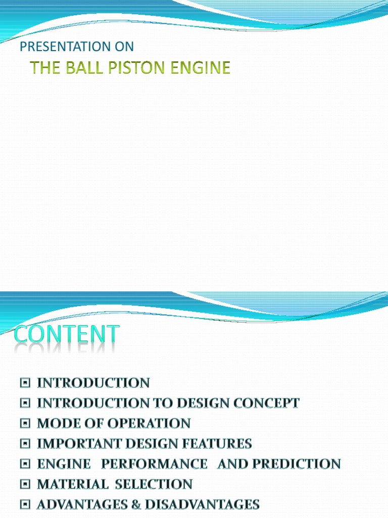 Ball Piston | PDF | Internal Combustion Engine | Piston
