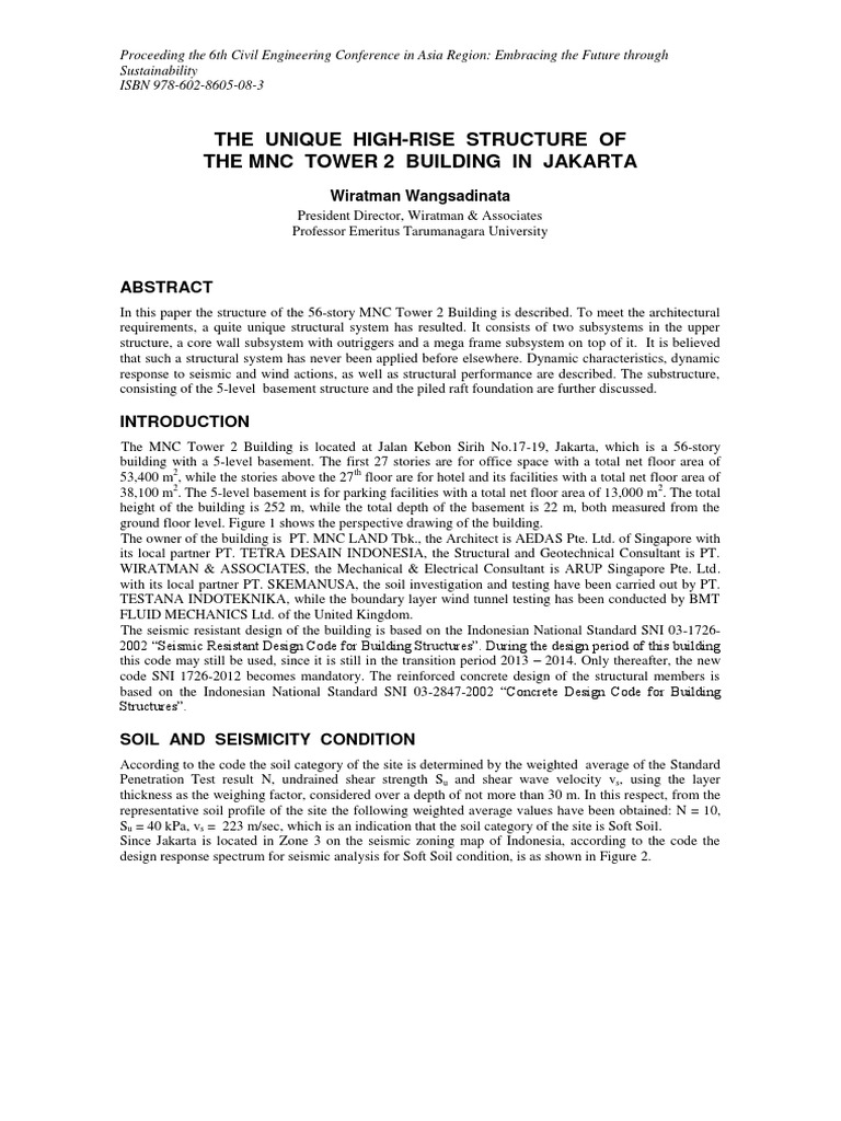The Unique High-Rise Structure of The MNC Tower 2 Building in Jakarta ...