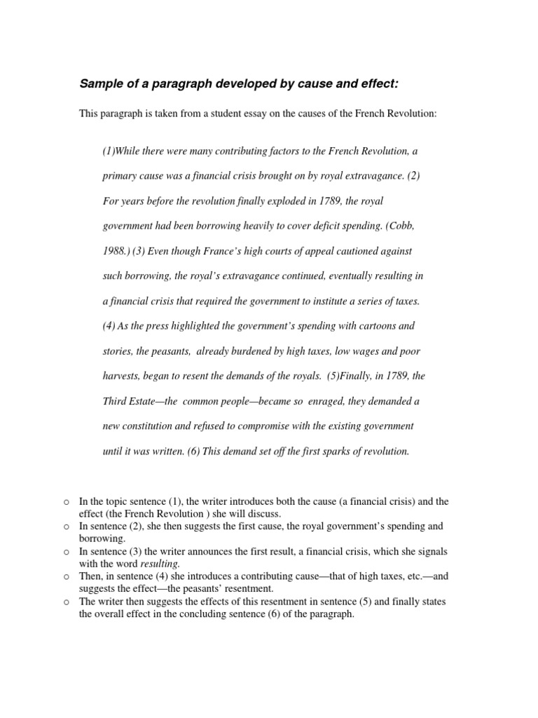 Causes And Effects Of French Revolution