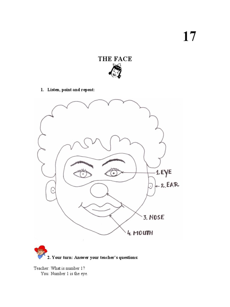 The Face: 1. Listen, Point and Repeat | PDF