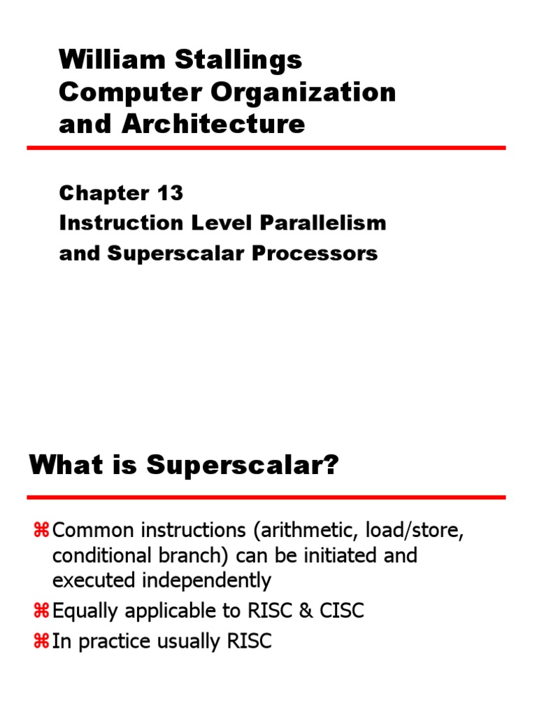 William Stallings Computer Organization and Architecture: Instruction ...