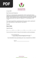 Circular Letter With Tear-Off Slip | PDF