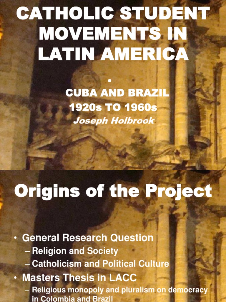 Catholic Student Movements 1920s-1960s | PDF | Catholic Church | Latin ...