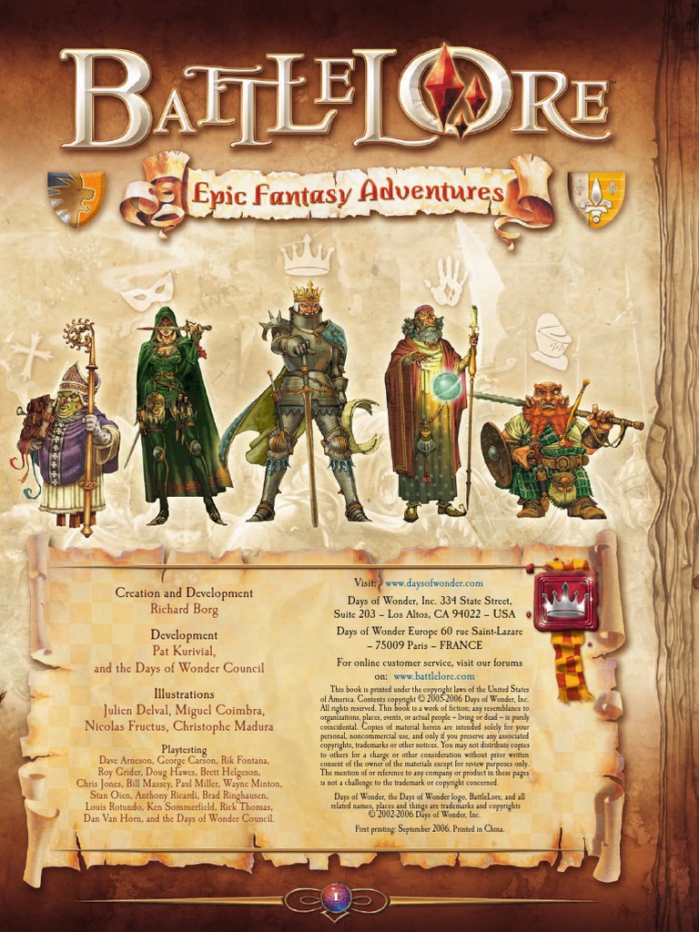 Battlelore Rules | PDF