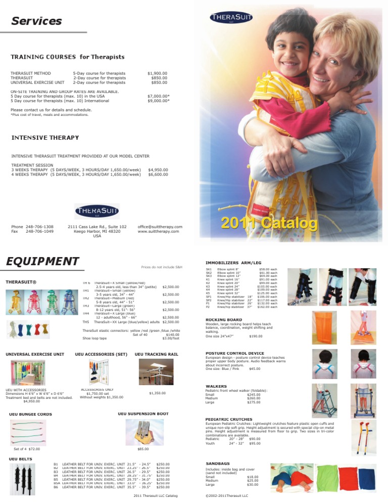 2011 Catalog 02 01 Web - PDF Metodo Therasuit | PDF | Wellness ...