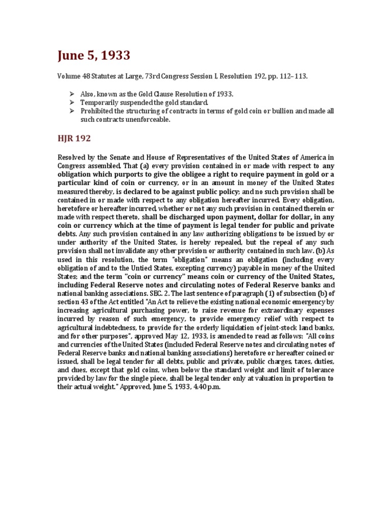 HJR 192 | PDF | Legal Tender | Currency