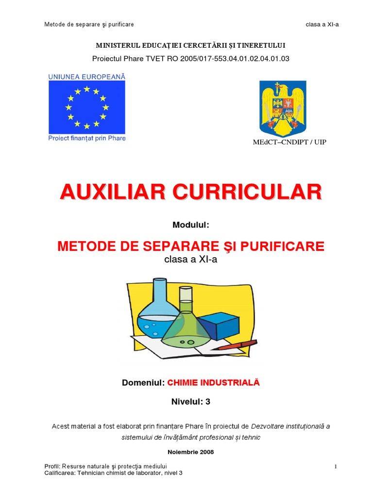 Metode de Separare Si Purificare | PDF