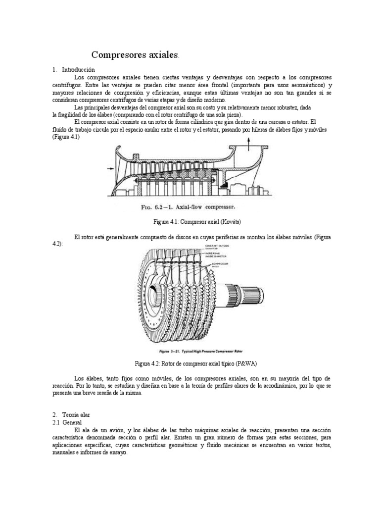 Parte de Work Compresor Axial | Superficie sustentadora | Levantar (Fuerza)