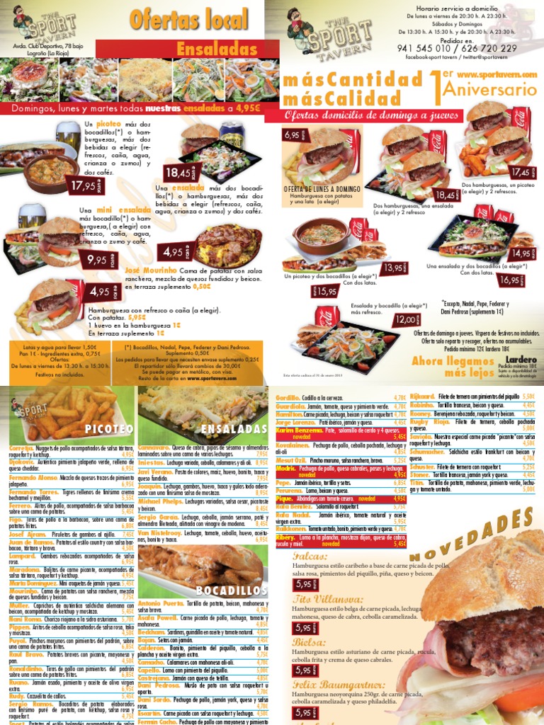 Carta Nueva Diptico-3 | PDF | Salsa de tomate | Salsa