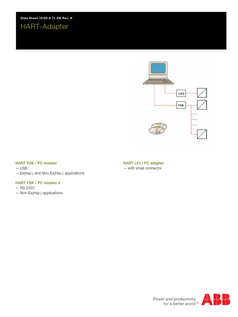 HART-Adapter: Data Sheet 10/63-6.71-EN Rev. K | PDF | Data Transmission ...