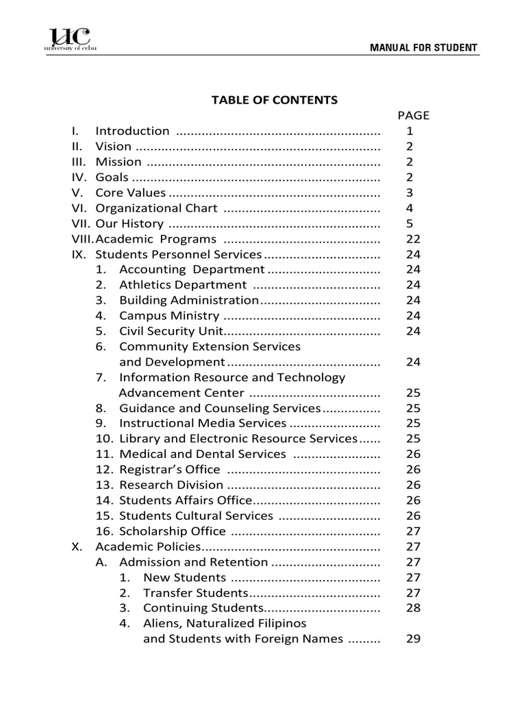 Edited-Manual For Students - Giov Version - Sept. 11 2011 | PDF ...