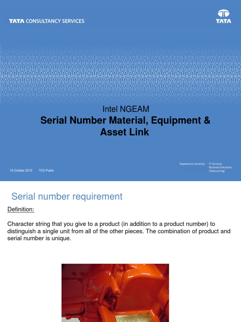 07 - Tcs Sap Overview - Serial Number, Equipment, Asset | PDF ...