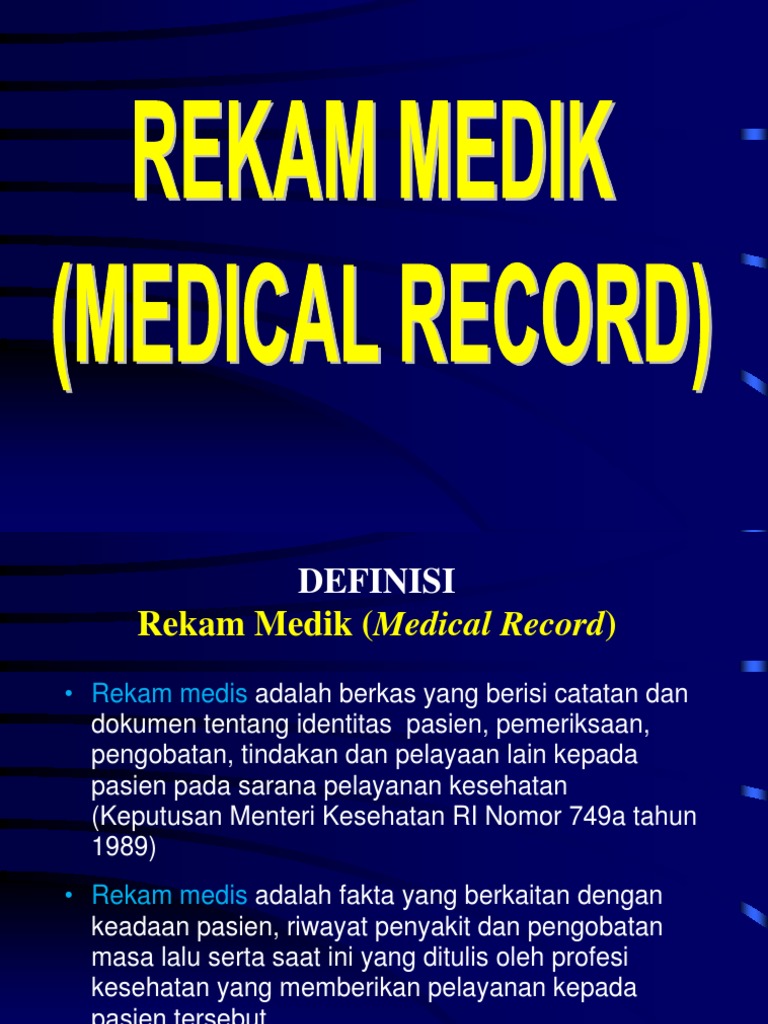 Materi Rekam Medis - Perumperindo.co.id
