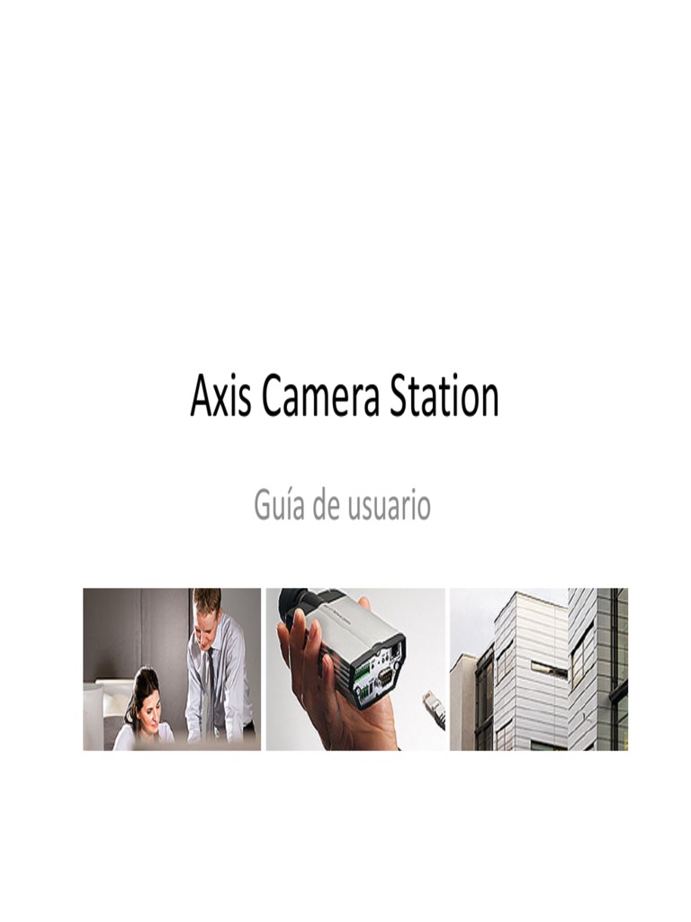Axis Camera Station - Guia de Usuario | PDF | Point and Click | Ventana ...