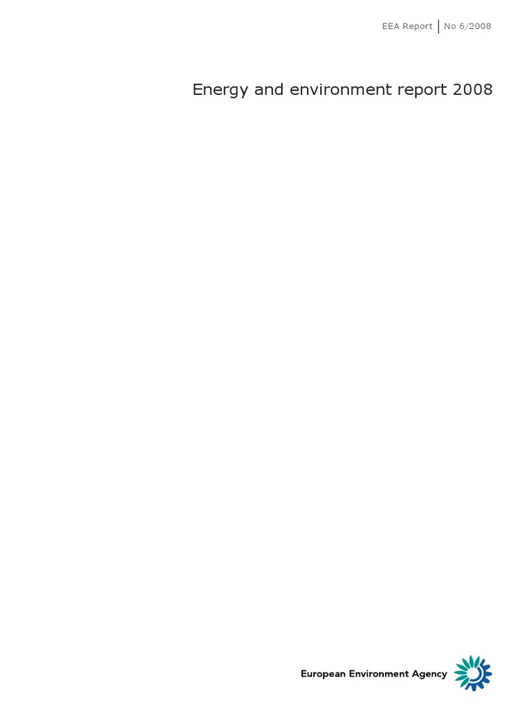Eea-Energy and Environment Report 2008 | PDF