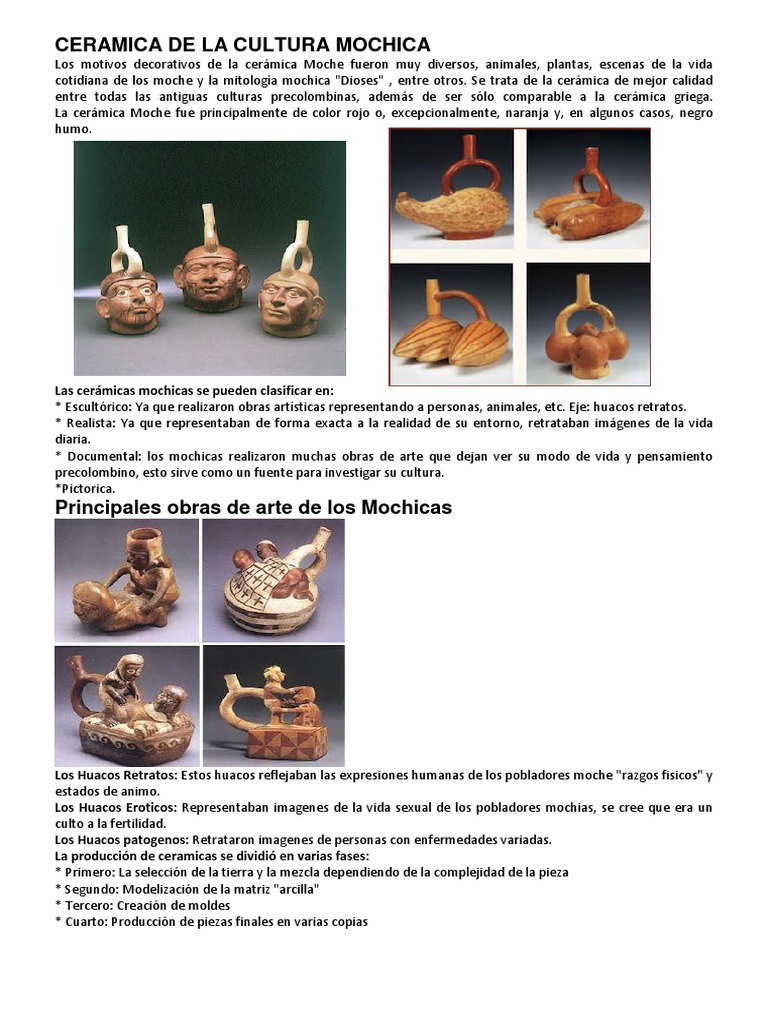 Ceramica de La Cultura Mochica | PDF | Metalurgia | Cultura (general)