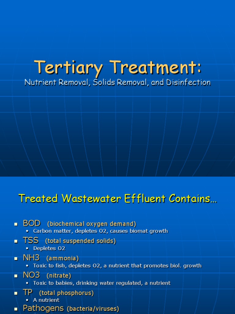 Tertiary Treatment | Download Free PDF | Sewage Treatment | Wastewater